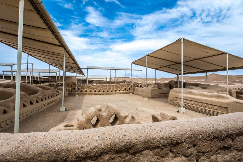 The Ancient Ruins of Chan Chan in Peru Stock Image - Image of ancient ...