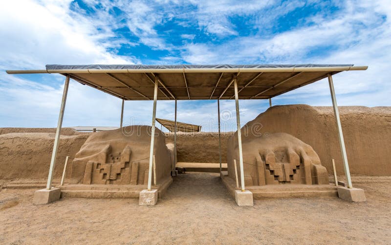 The Ancient Ruins of Chan Chan in Peru Stock Photo - Image of monument ...