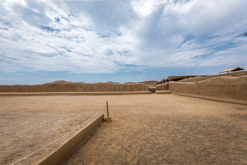 The Ancient Ruins of Chan Chan in Peru Stock Image - Image of ...
