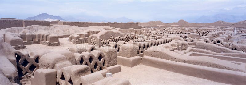 The Ancient Ruins of Chan Chan in Peru Stock Photo - Image of peru ...