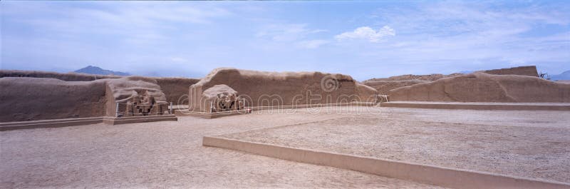 The Ancient Ruins of Chan Chan in Peru Stock Image - Image of ...
