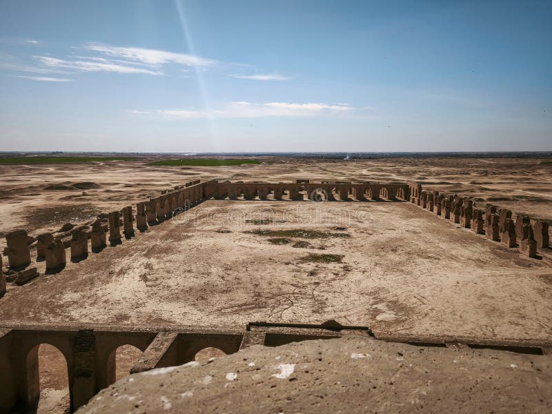 Ancient Ruins in Desert Landscape Stock Image - Image of destination ...