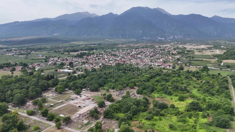 Ancient Ruins in Dion, Greece. Stock Footage - Video of design, city ...