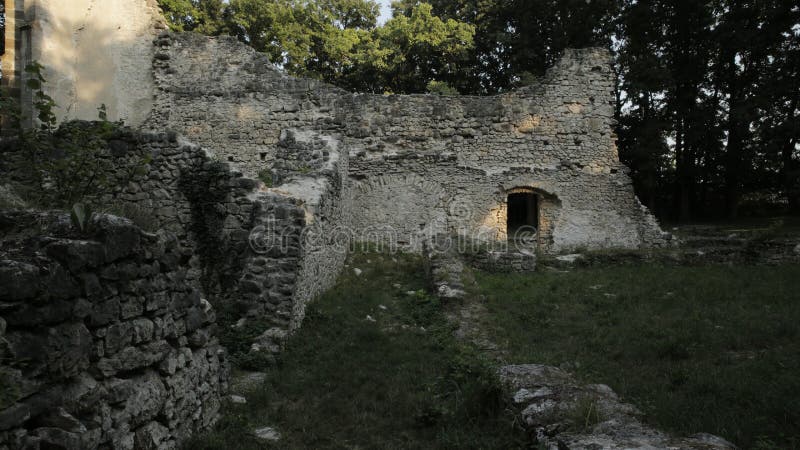 Ancient ruins in a forest stock image. Image of sunlight - 266445465