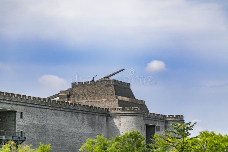 Ancient Ruins Fort Weapons Defense Building Stock Photo - Image of ...