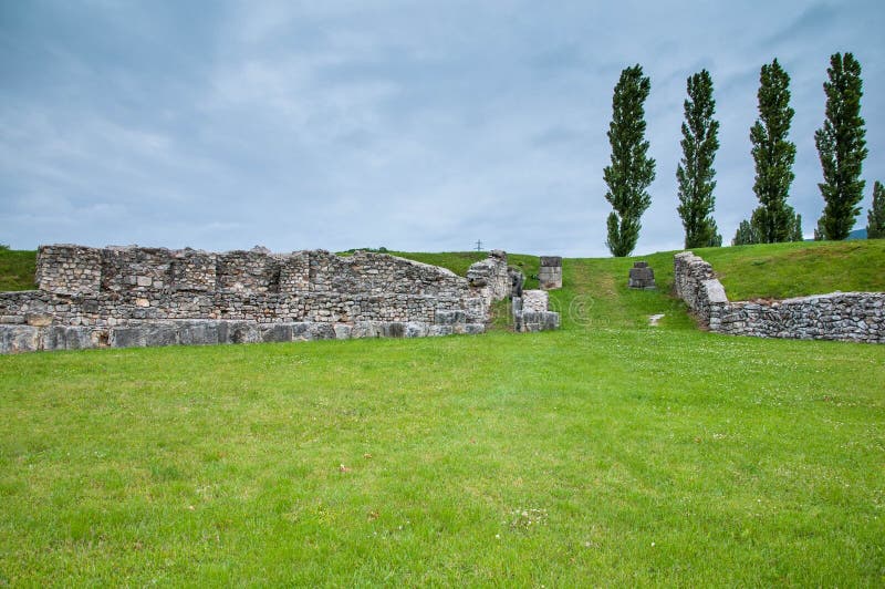Ancient ruins on the field stock image. Image of classic - 27584335