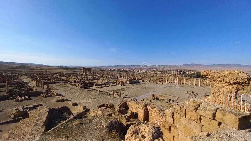 Archaeological Site of Timgad Stock Photo - Image of historical, museum ...