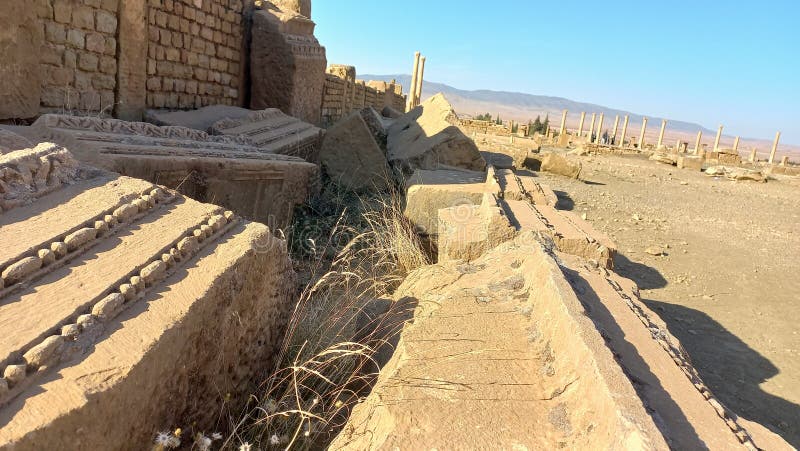 Archaeological Site of Timgad Stock Photo - Image of civilization ...