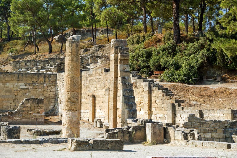 Ancient Ruins - Rhodes, Greece Stock Photo - Image of round, building ...