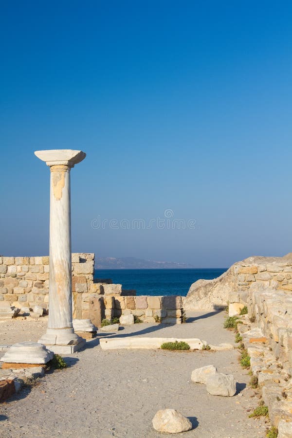 Ancient Ruins on Kos Island, Greece. Stock Image - Image of history ...