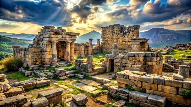 Ancient Ruins of a Lost Civilization: a Poignant and Evocative Scene of ...