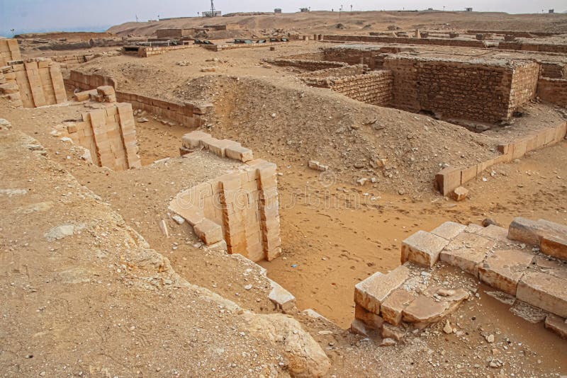 Ancient Ruins Near the Joseph Pyramid, the First Pyramid Erected in the ...