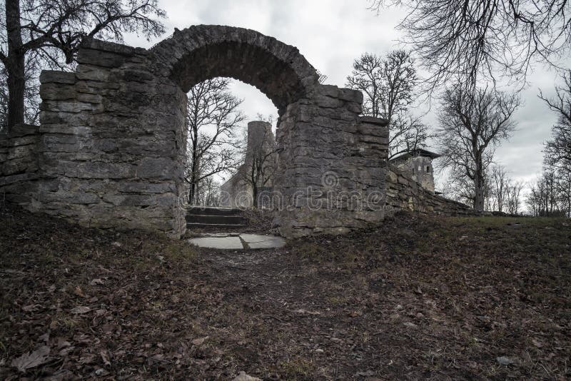 Ancient Ruins of Padise Monastery Stock Photo - Image of architecture ...