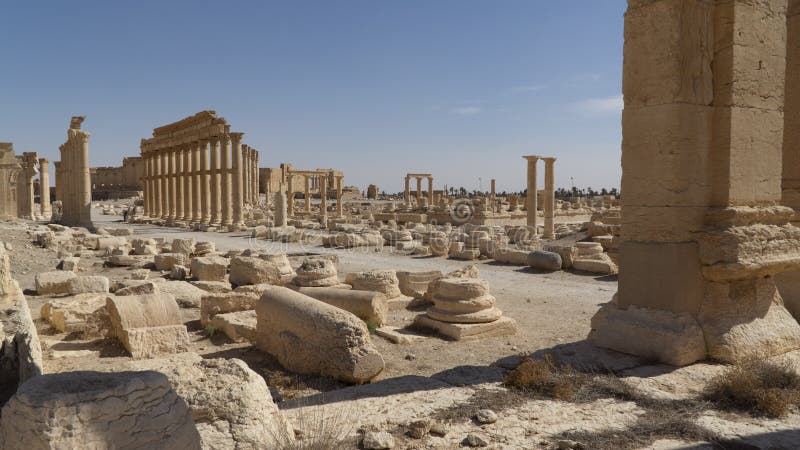 Ancient Ruins of Palmyra, Syria Stock Image - Image of trip, landmark ...
