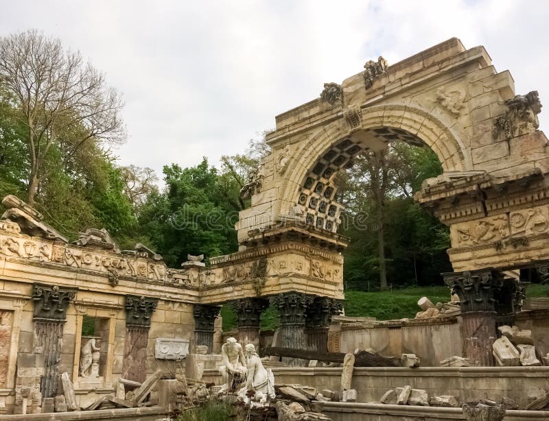 Ancient ruins stock photo. Image of lindenallee, international - 124931010