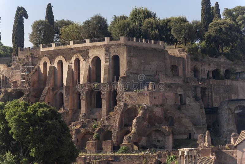 Ancient Ruins of the Roman Forum Editorial Image - Image of temple ...
