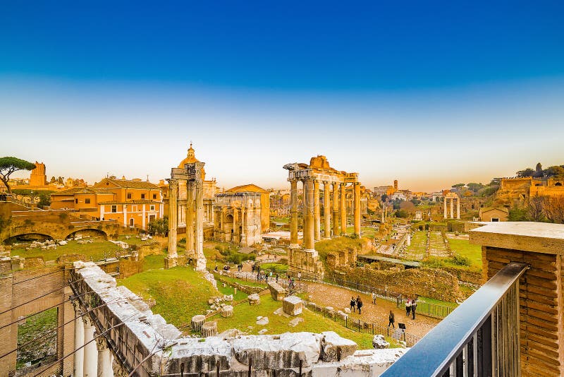 Ancient Ruins of the Roman Forum Stock Photo - Image of rome, roman ...