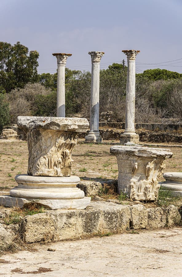 Ruins of ancient Salamis stock image. Image of stone - 17619379