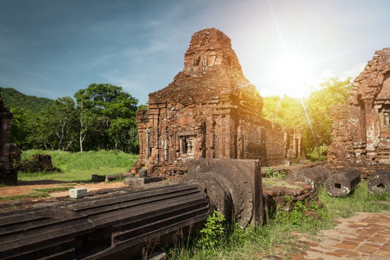 Ancient ruins sunset stock image. Image of ancient, building - 99164865