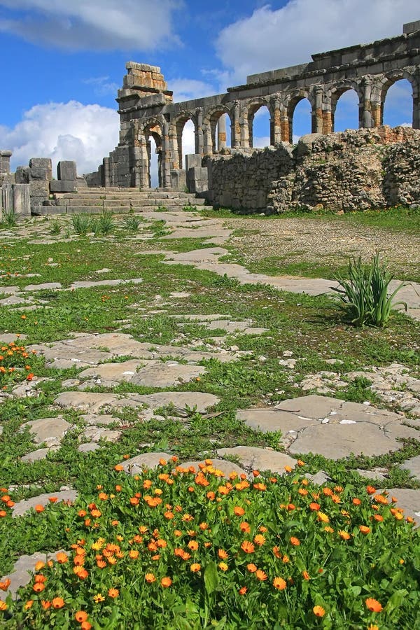 Morocco, Volubilis stock image. Image of morocco, site - 29824965