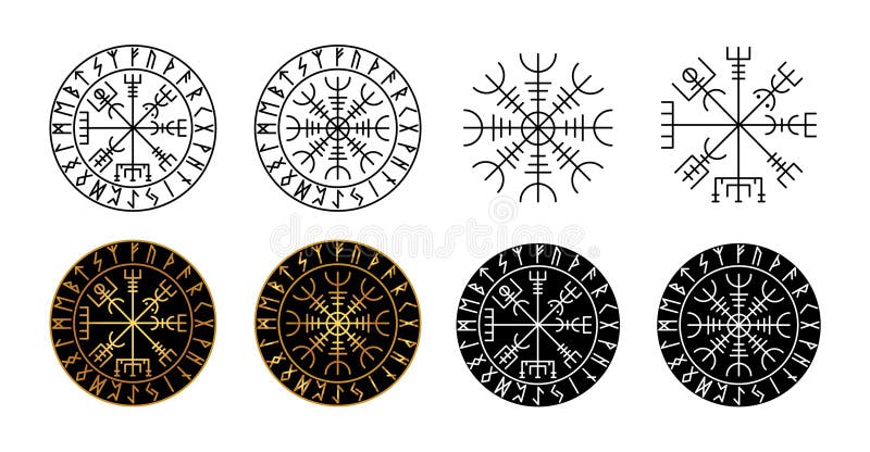 Ancient runic symbols. stock vector. Illustration of heritage - 336542815