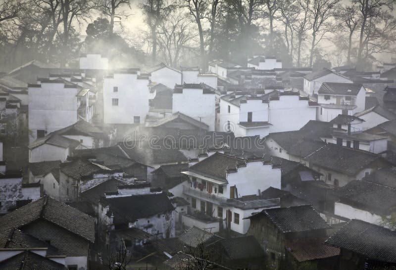 Ancient rural homes stock photo. Image of chinese, agriculture - 13662524
