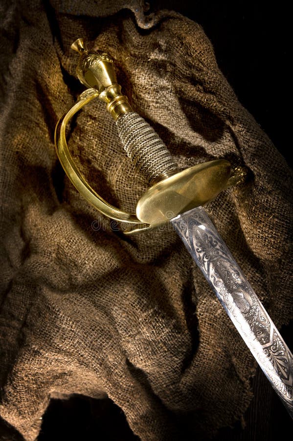 Ancient Sabre. a Smart Variant of the Fighting Weapon Stock Image ...