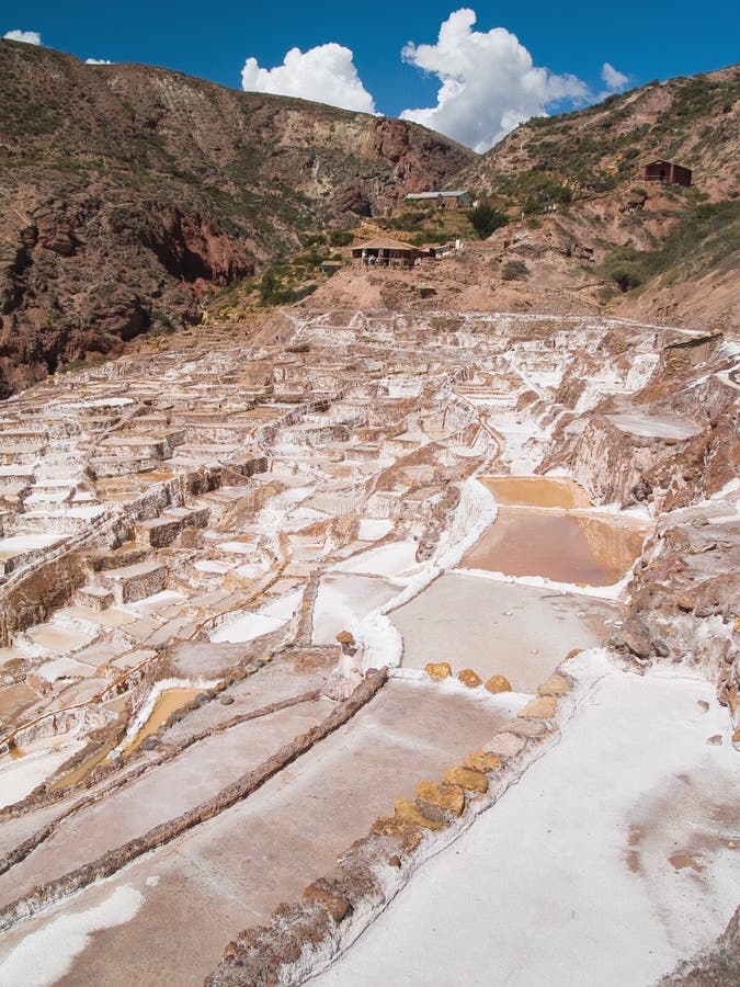 Ancient Salt basins stock image. Image of travel, cusco - 3284673