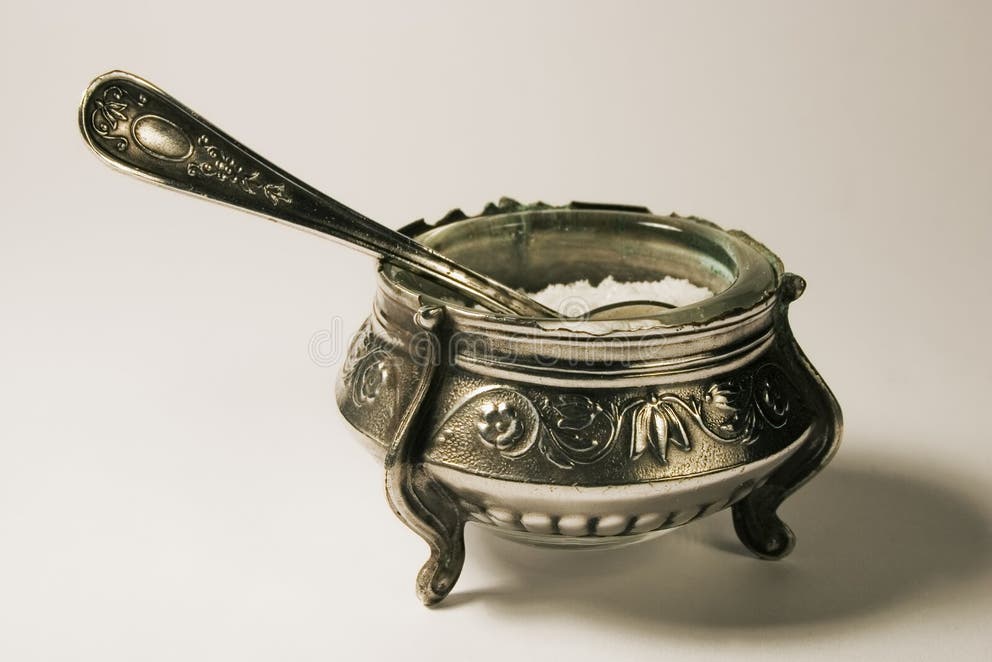 Ancient salt-cellar stock image. Image of antiques, retro - 7917819