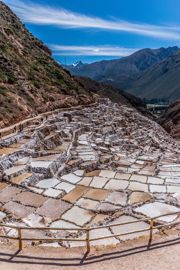 The Ancient Salt Mines of Maras, Peru. Editorial Stock Image - Image of ...
