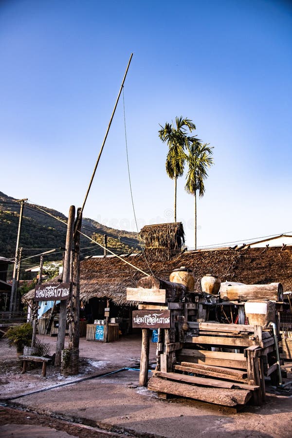 Ancient Salt Pond in Bokuai District Stock Photo - Image of nature ...