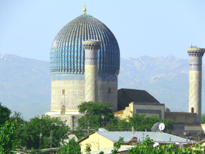 The Ancient Samarkand and Young Stock Photo - Image of travel, city ...
