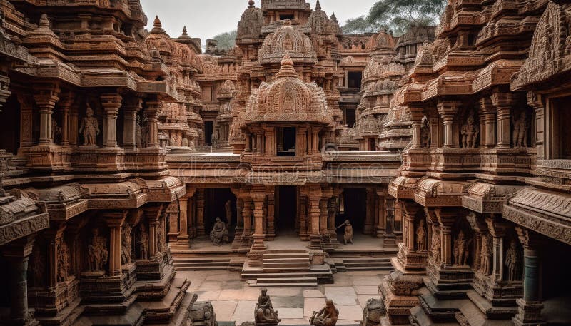 Ancient Sandstone Ruins Reveal Ornate Hindu Sculpture and Architectural ...