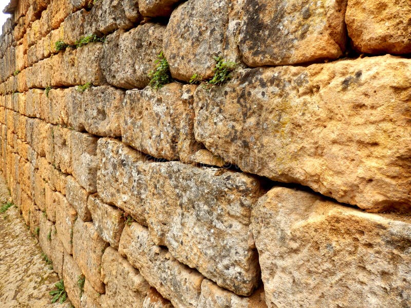 Ancient Sandstone Wall stock image. Image of sandstone - 99105317