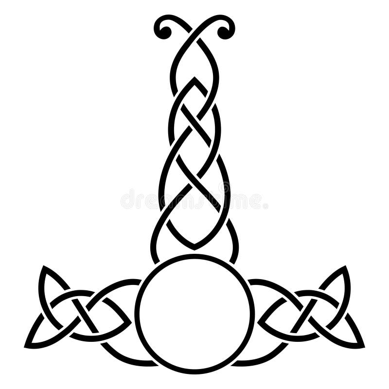 Ancient Scandinavian Design. Thors Hammer of the Thunder God Mjolnir ...