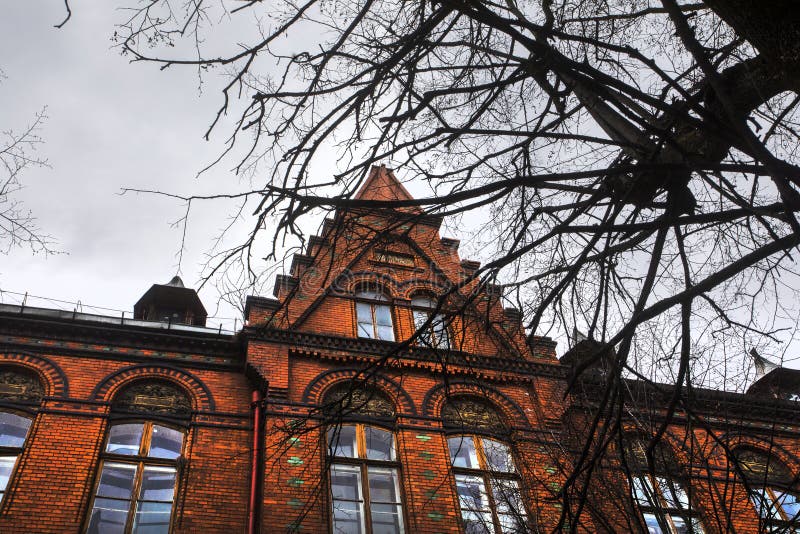 Ancient School Building from the Century before Last Stock Image ...