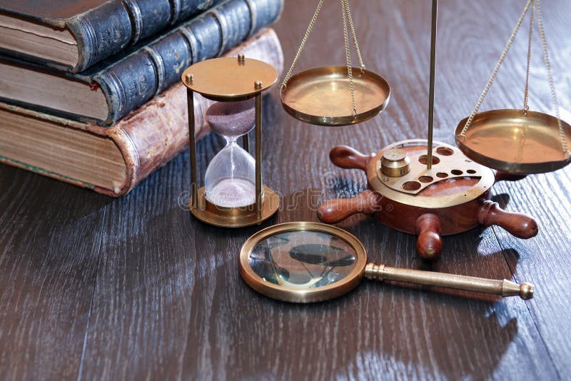 Ancient Science Tools stock image. Image of vintage, hourglass - 82325361