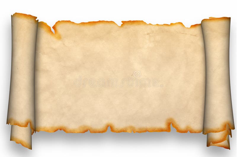 Ancient scroll. stock illustration. Illustration of rust - 24220838