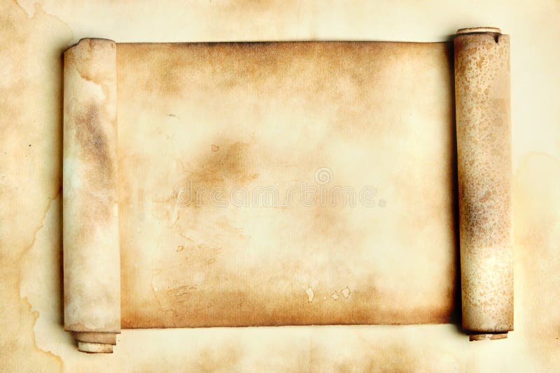 Ancient scroll stock photo. Image of paper, curl, aged - 8734450