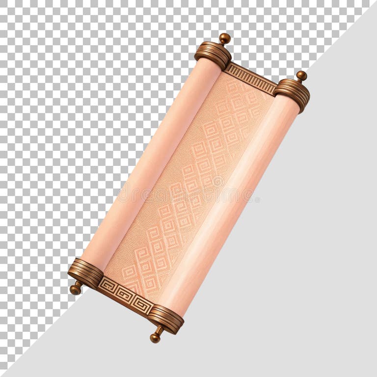Ancient Scroll with Intricate Pattern High-Resolution 3D Render for ...