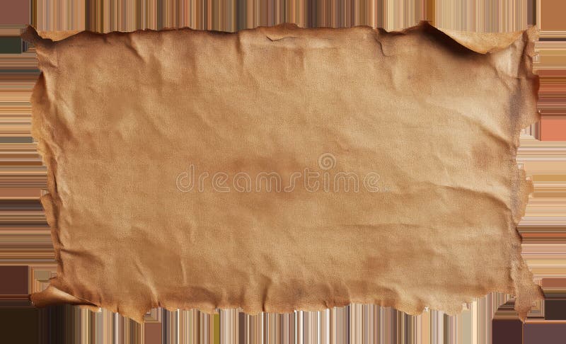 Ancient Scroll Parchment with Blank Space for Text. Historical Document ...