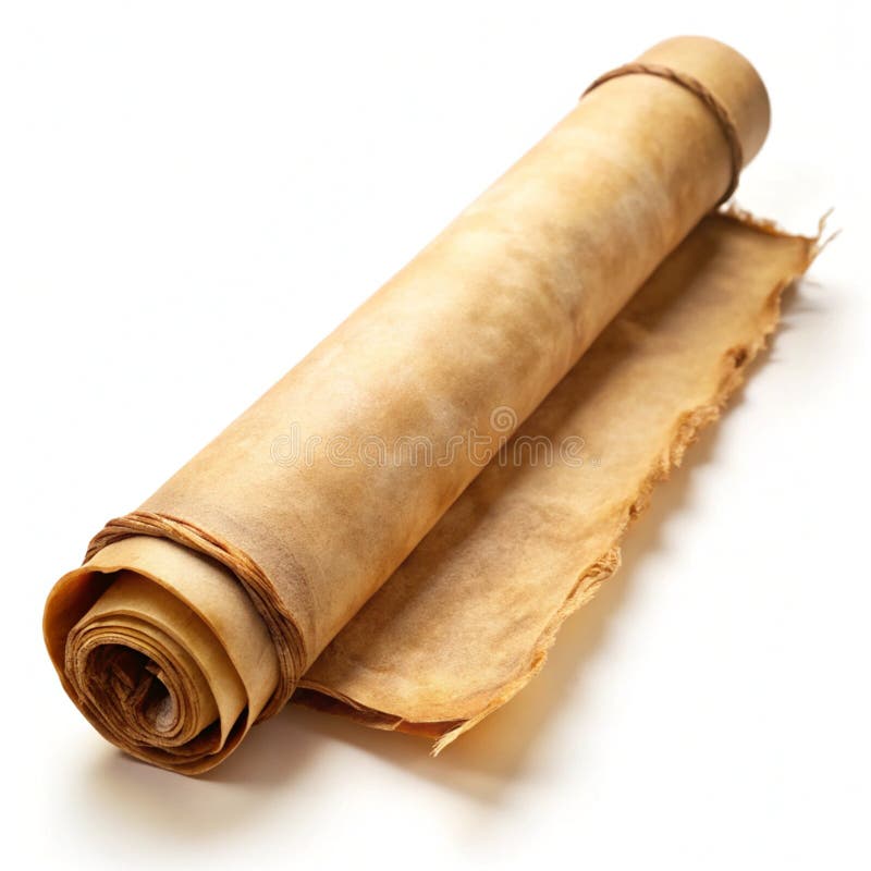 Ancient Scroll stock illustration. Illustration of isolated - 369164979