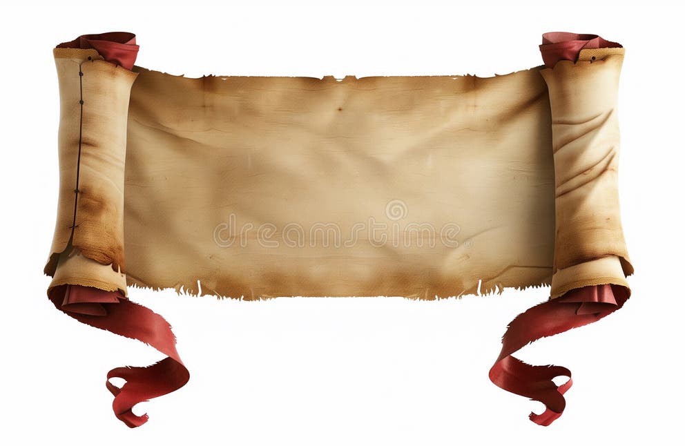 Ancient Scroll Text Box with Copy Space in Medieval Style Stock Image - Image of interface, sign ...