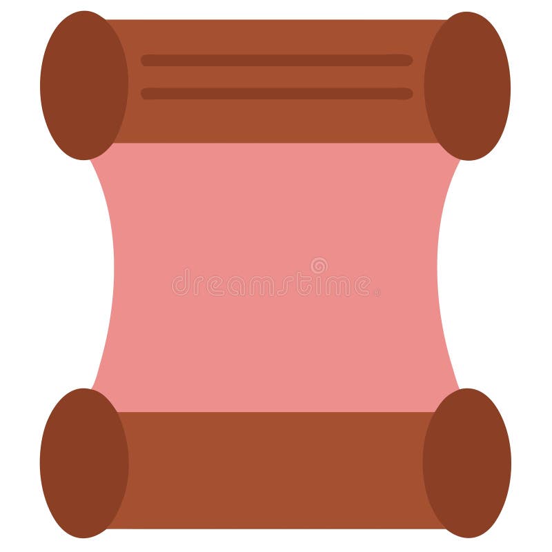 Ancient Scroll Vector Illustration for Historical Design or Craft ...