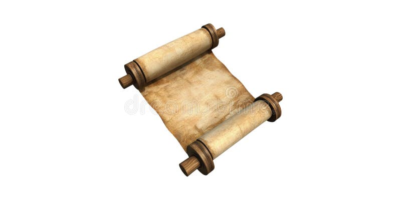 Ancient Scroll Wooden Rollers. Historical Document and Knowledge ...