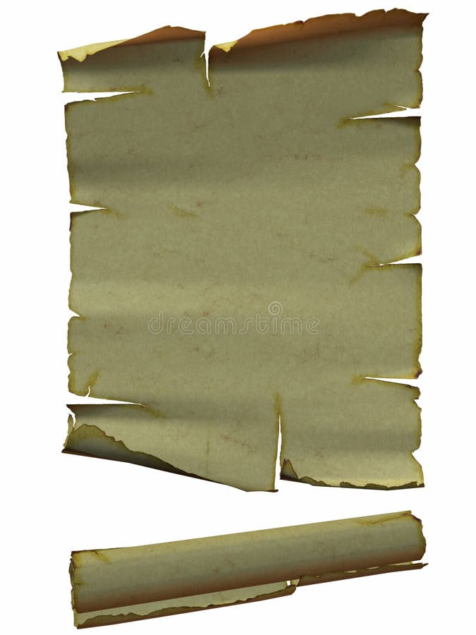 Old Paper Roll Scroll Ancient Vintage Antique Papyrus Manuscript Retro ...