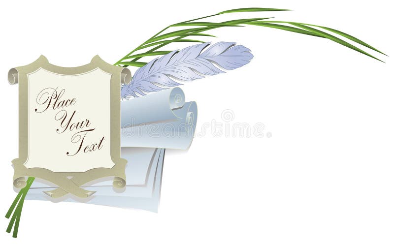 The ancient scrolls stock vector. Illustration of frame - 16852017