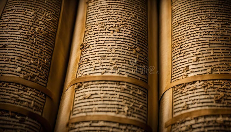 Ancient Scrolls stock illustration. Illustration of close - 348510819