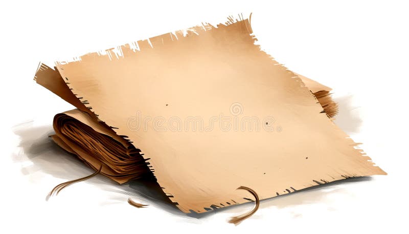 Ancient Scrolls Revealing Forgotten Knowledge from a Distant Past Stock ...