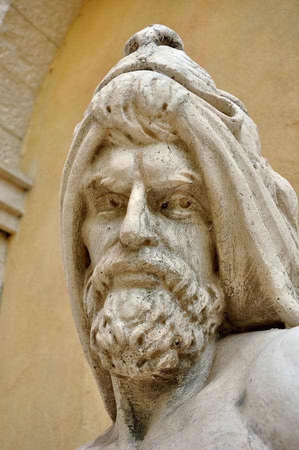 Ancient sculpture of man stock photo. Image of exterior - 66476072